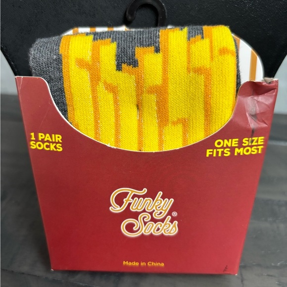 Funky Socks | Underwear & Socks | Funky Socks French Fry Themed | Poshmark